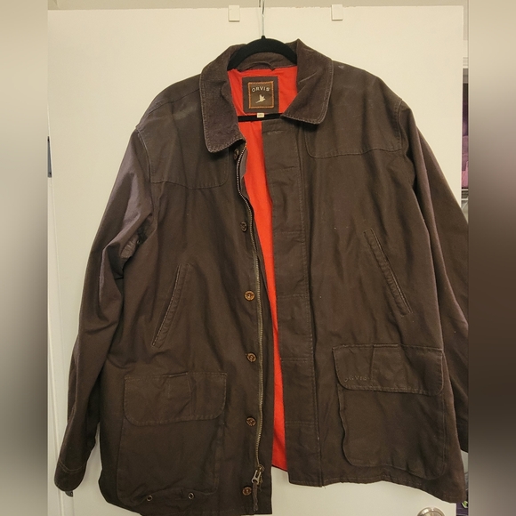 Orvis | Jackets & Coats | Orvis Mens Dark Brown Wax Cloth Jacket | Poshmark